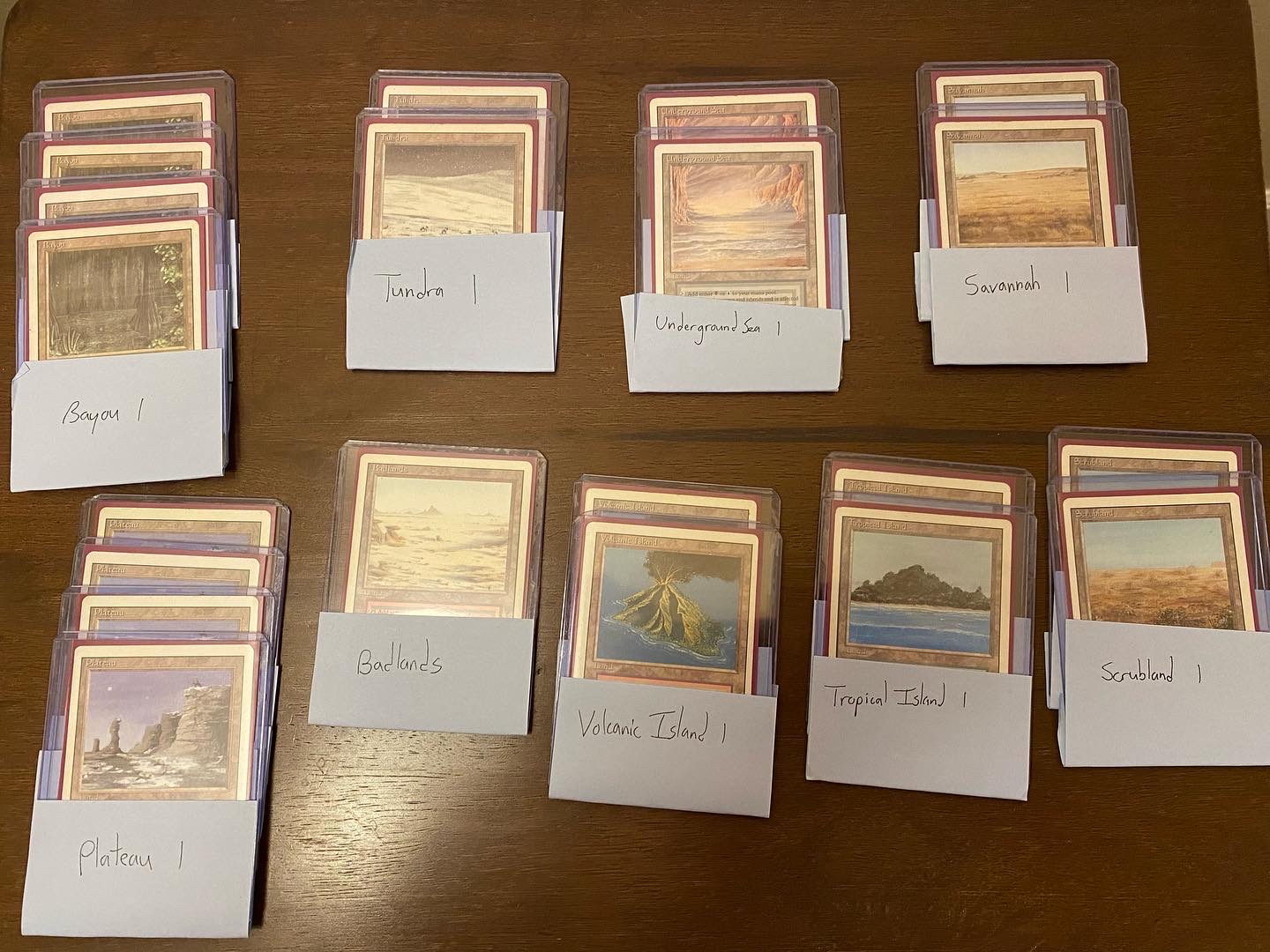 For Sale: Magic: the Gathering Revised Edition Dual Lands - thejonrussell